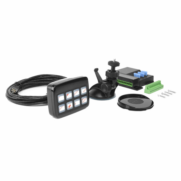 Universal control panel B8 - incl. relay station - illuminated - 8 sw ...