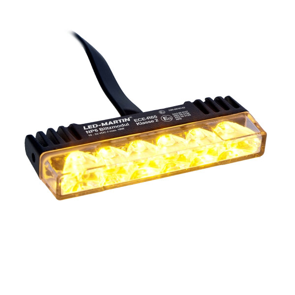 NP6 front flashers - yellow - ECE-R65 Class 2 - day/night switch, 66,39